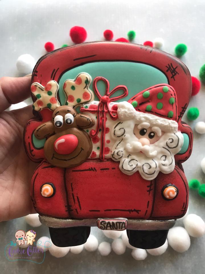 Santa and Reindeer Royal Icing Transfer Sheets